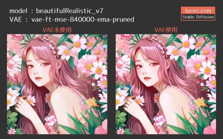 【VAE】vae-ft-mse-840000-ema-prunedの使い方 - 自分コンテンツ計画