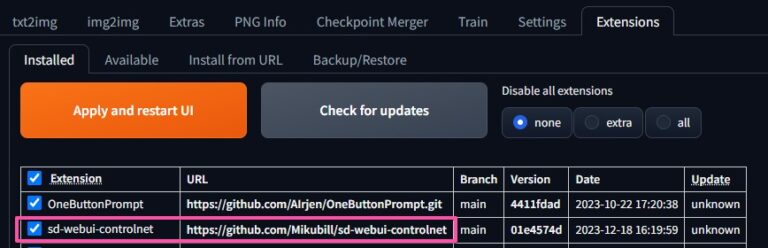 【Stable Diffusion】ControlNetの導入方法・種類について - 自分コンテンツ計画